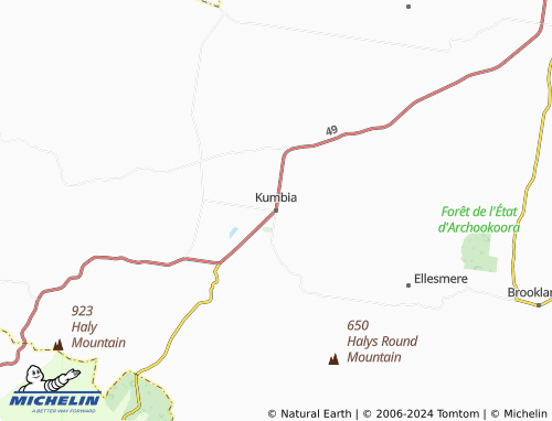MICHELIN Kumbia map - ViaMichelin