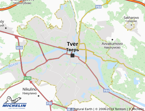 MICHELIN Tver' map - ViaMichelin