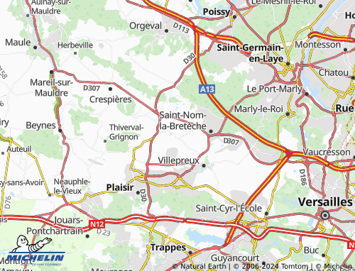 Carte MICHELIN Chavenay - ViaMichelin