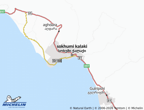 MICHELIN sokhumi kalaki map - ViaMichelin