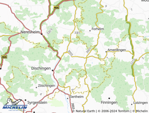 MICHELIN Dunstelkingen map - ViaMichelin