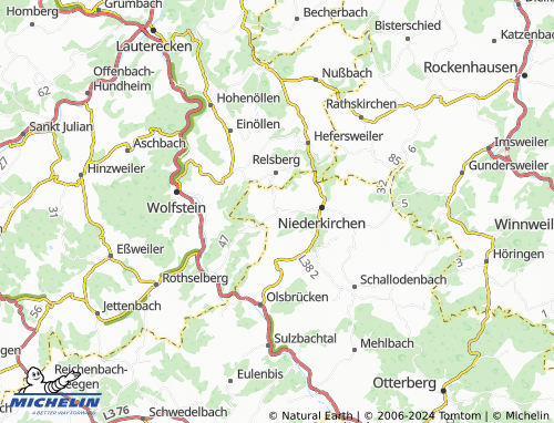 MICHELIN-Landkarte Morbach - ViaMichelin