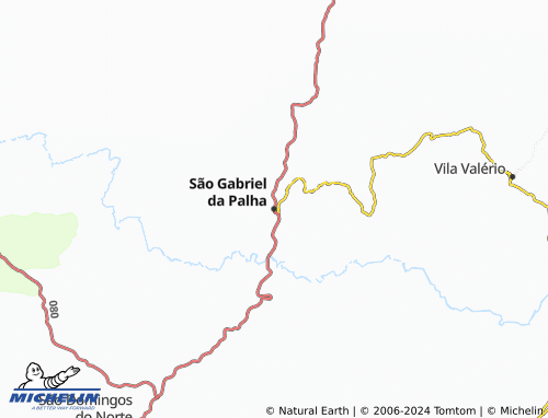 Mapa MICHELIN São Gabriel da Palha - ViaMichelin