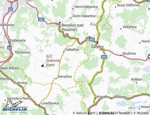 Mapa MICHELIN Merboltice - ViaMichelin