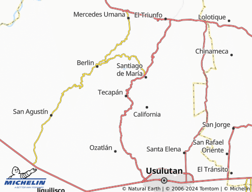 Mapa MICHELIN Tecapán - ViaMichelin