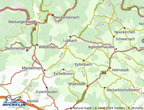 MICHELIN-Landkarte Spechbach - ViaMichelin