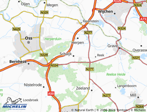 Kaart MICHELIN Schaijk - ViaMichelin