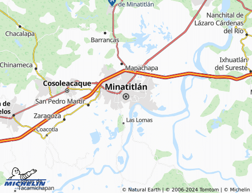 Mapa MICHELIN Minatitlán - ViaMichelin
