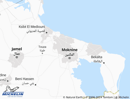 Carte MICHELIN Ksar Hellal - ViaMichelin
