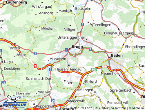 MICHELIN-Landkarte Windisch - ViaMichelin