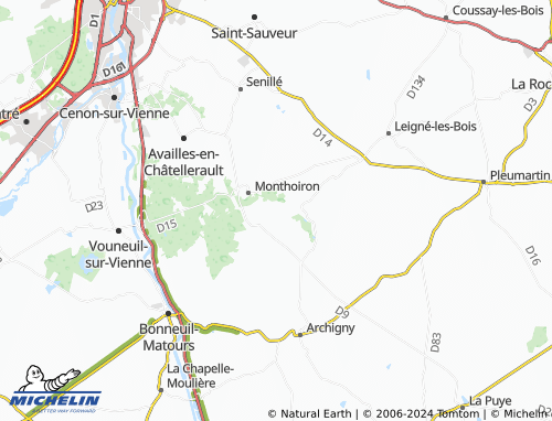 Carte MICHELIN Biard - ViaMichelin