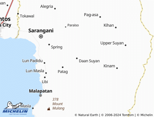 MICHELIN Daan Suyan map - ViaMichelin