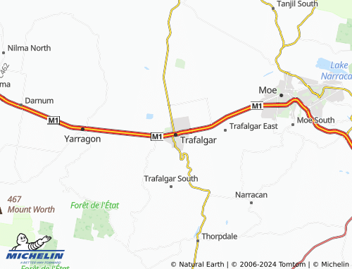 MICHELIN Trafalgar map - ViaMichelin
