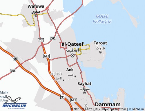 MICHELIN Qatif map - ViaMichelin