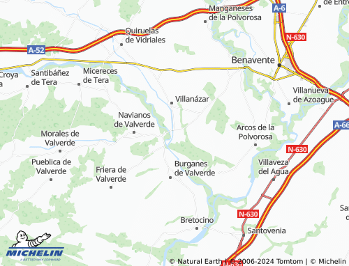 MICHELIN Mózar de Valverde map - ViaMichelin