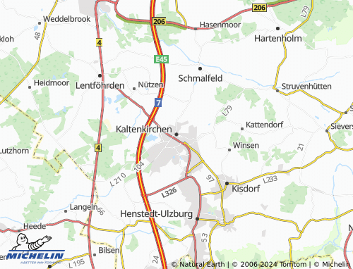 MICHELIN Kaltenkirchen map - ViaMichelin