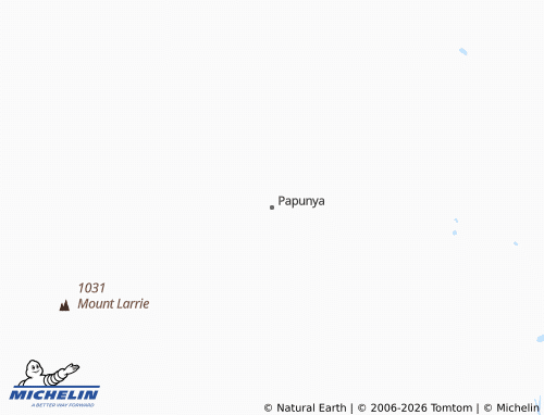 MICHELIN Papunya map - ViaMichelin