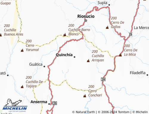 MICHELIN Quinchía map - ViaMichelin