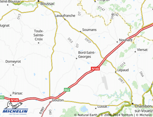 Carte MICHELIN Bord-Saint-Georges - ViaMichelin