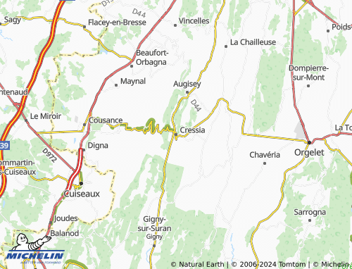 Carte MICHELIN Cressia - ViaMichelin