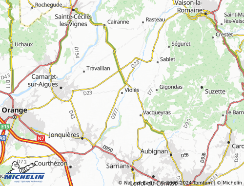 Carte MICHELIN Violès - ViaMichelin