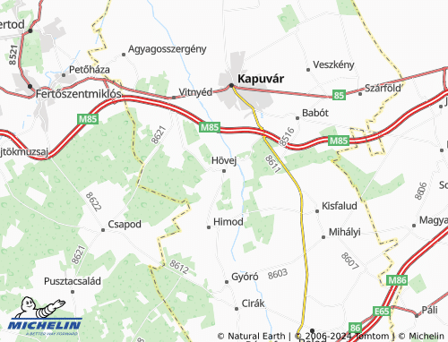 MICHELIN Hövej map - ViaMichelin