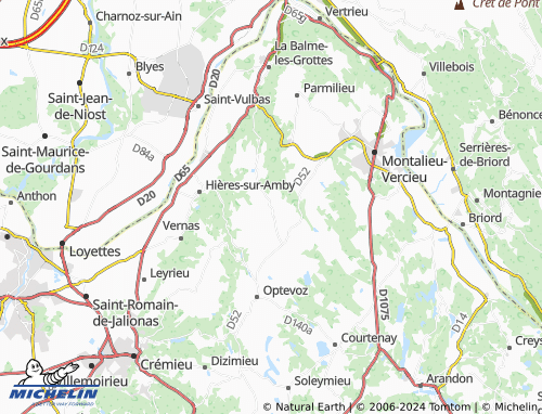 Carte MICHELIN Saint-Baudille-de-la-Tour - ViaMichelin