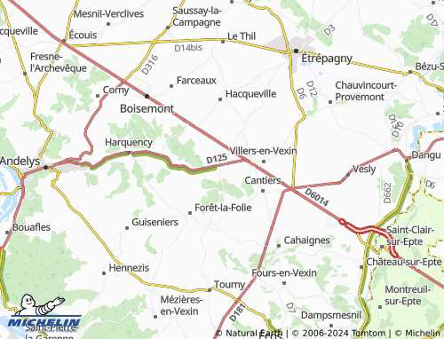 MICHELIN Mouflaines map - ViaMichelin