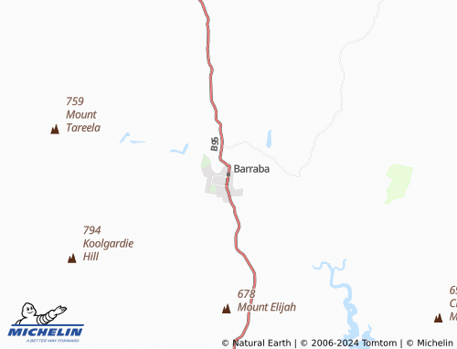 MICHELIN Barraba map - ViaMichelin