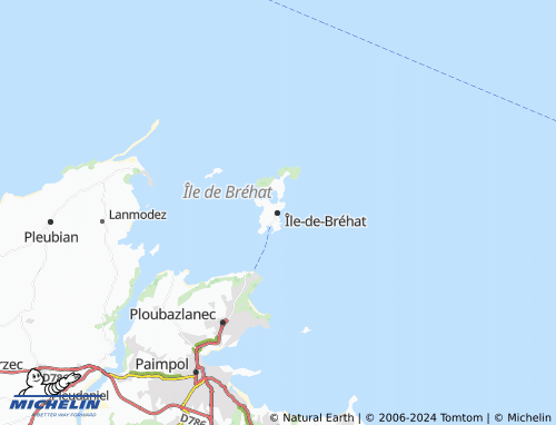 Carte MICHELIN Île-de-Bréhat - ViaMichelin