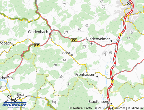 MICHELIN-Landkarte Lohra - ViaMichelin