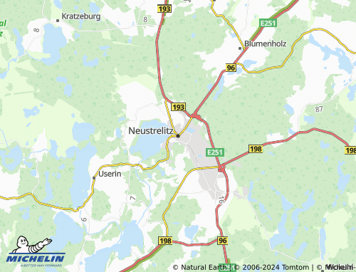 MICHELIN-Landkarte Neustrelitz - ViaMichelin
