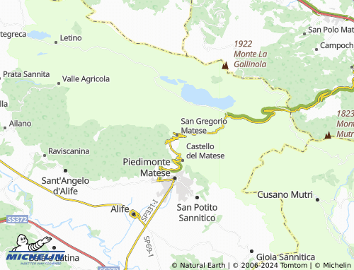 Mappa MICHELIN San Gregorio Matese - ViaMichelin
