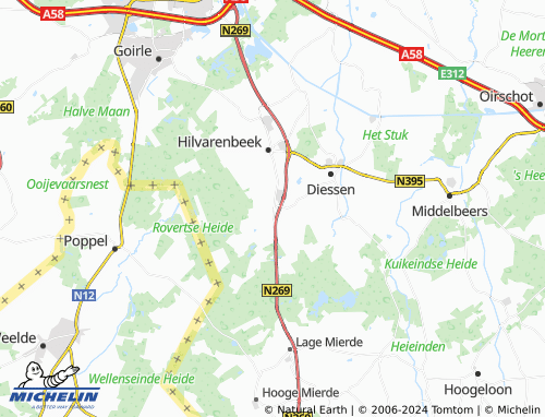 Kaart MICHELIN Esbeek - ViaMichelin