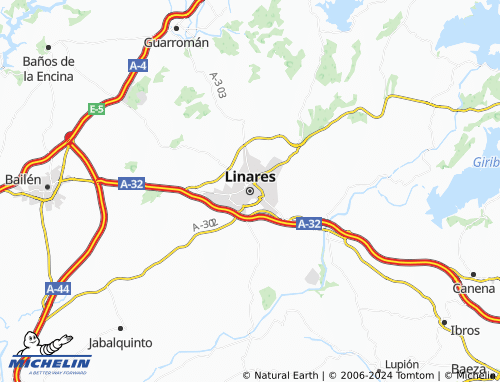 Mapa MICHELIN Linares - ViaMichelin