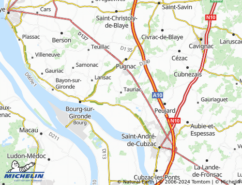 Carte MICHELIN Tauriac - ViaMichelin