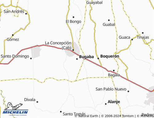 MICHELIN Bugaba map - ViaMichelin