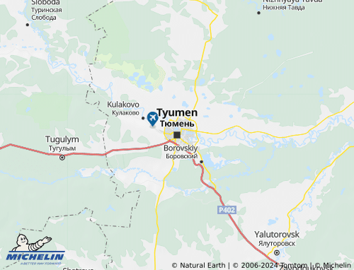 MICHELIN Tyumen map - ViaMichelin