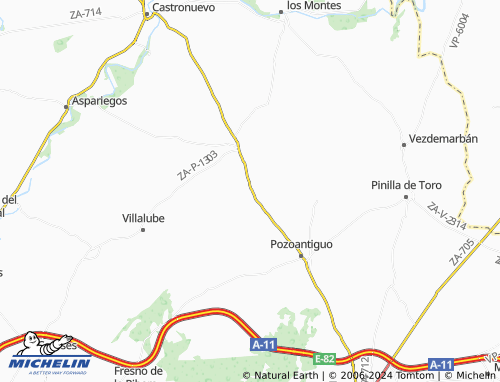 MICHELIN Fuentesecas map - ViaMichelin