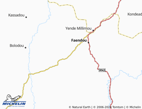 MICHELIN Bodou map - ViaMichelin