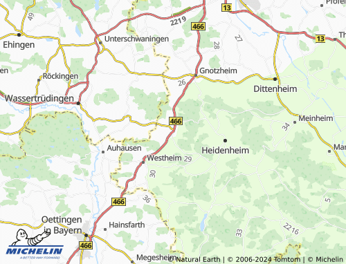 MICHELIN-Landkarte Ostheim - ViaMichelin