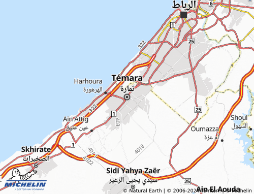 Carte MICHELIN Témara - ViaMichelin