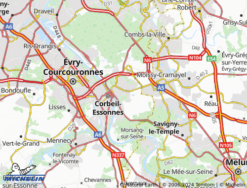 Carte MICHELIN Saint-Pierre-du-Perray - ViaMichelin