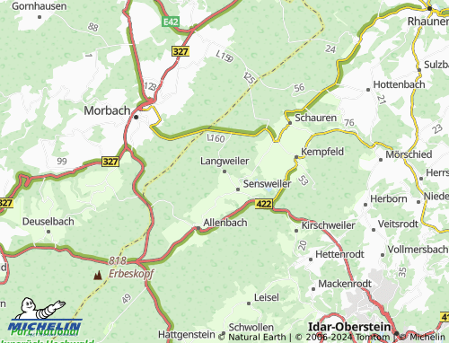 MICHELIN-Landkarte Langweiler - ViaMichelin