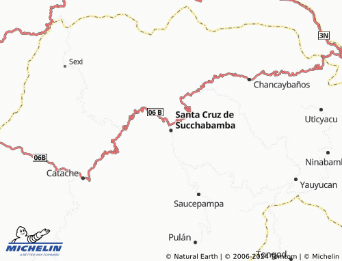 MICHELIN Santa Cruz de Succhabamba map - ViaMichelin