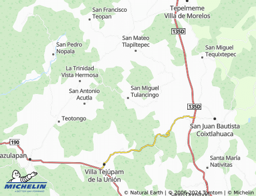 MICHELIN San Miguel Tulancingo map - ViaMichelin