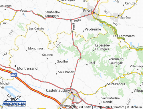 MICHELIN Tréville map - ViaMichelin