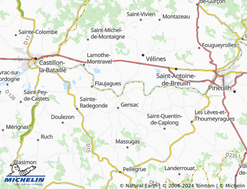 Carte MICHELIN Pessac-sur-Dordogne - ViaMichelin