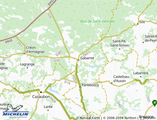 Carte MICHELIN Gabarret - ViaMichelin