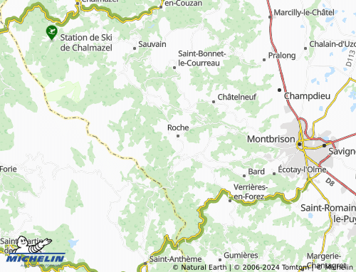 Carte MICHELIN Roche - ViaMichelin